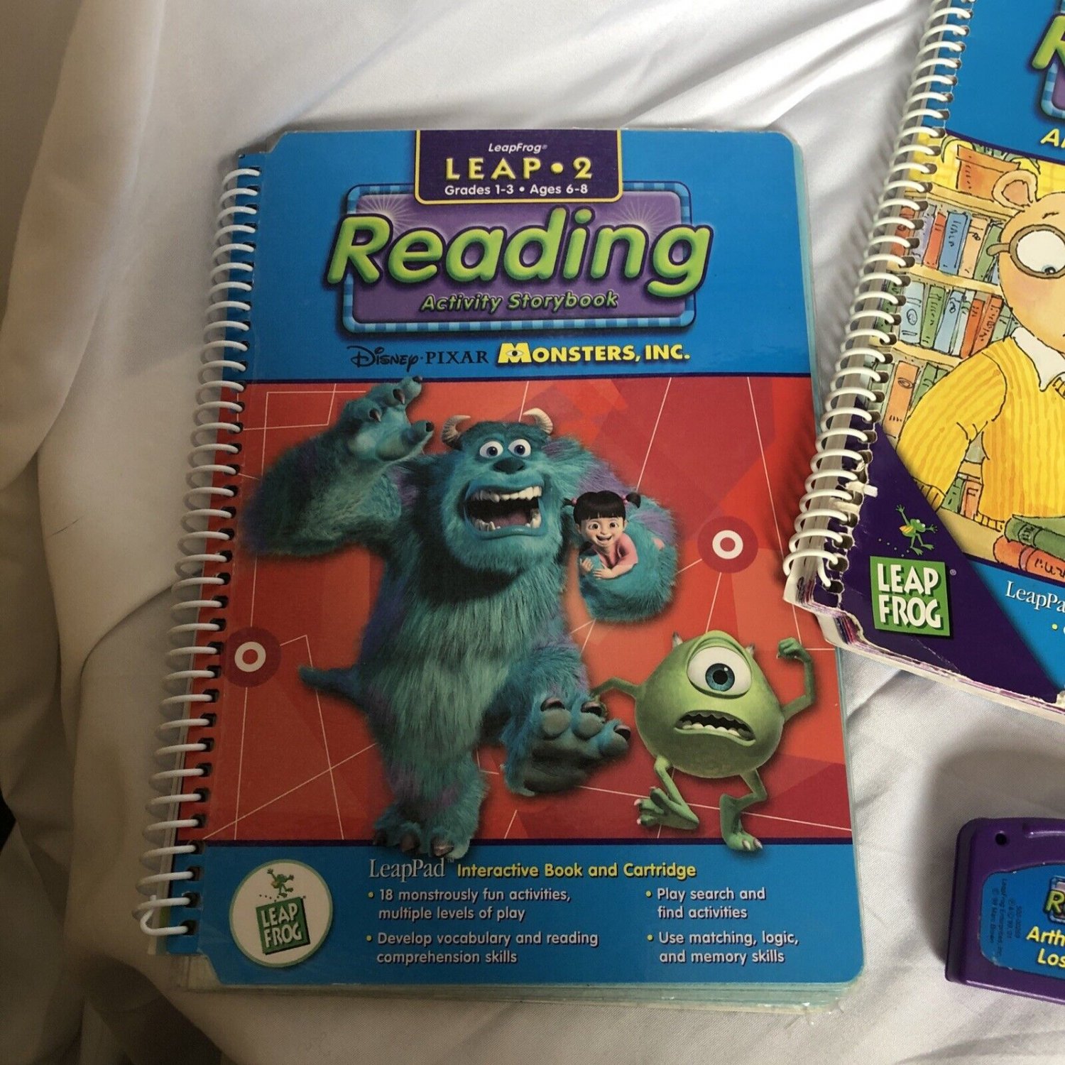 LeapFrog Reading Disney Monsters Inc, Shrek, Arthur Books And ...