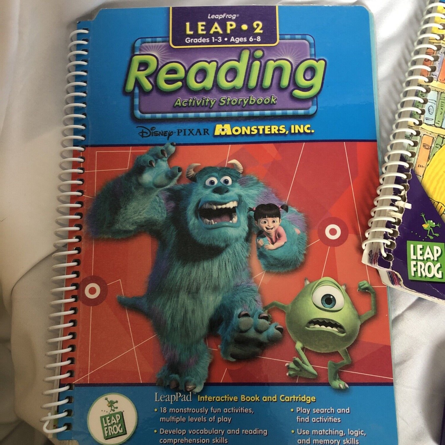 LeapFrog Reading Disney Monsters Inc, Shrek, Arthur Books And ...