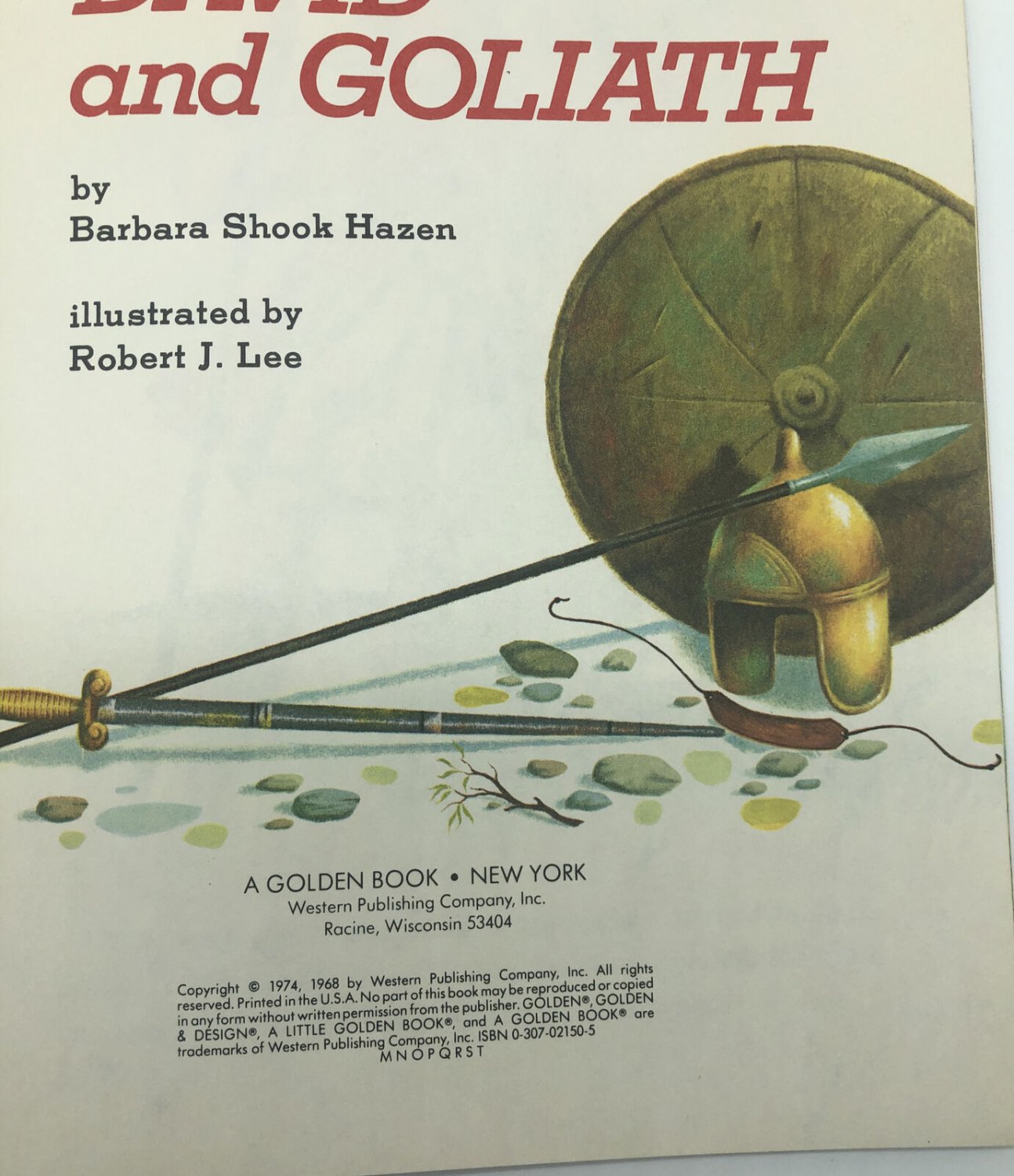 Little Golden Book "David And Goliath" Vintage 1974 Children's ...
