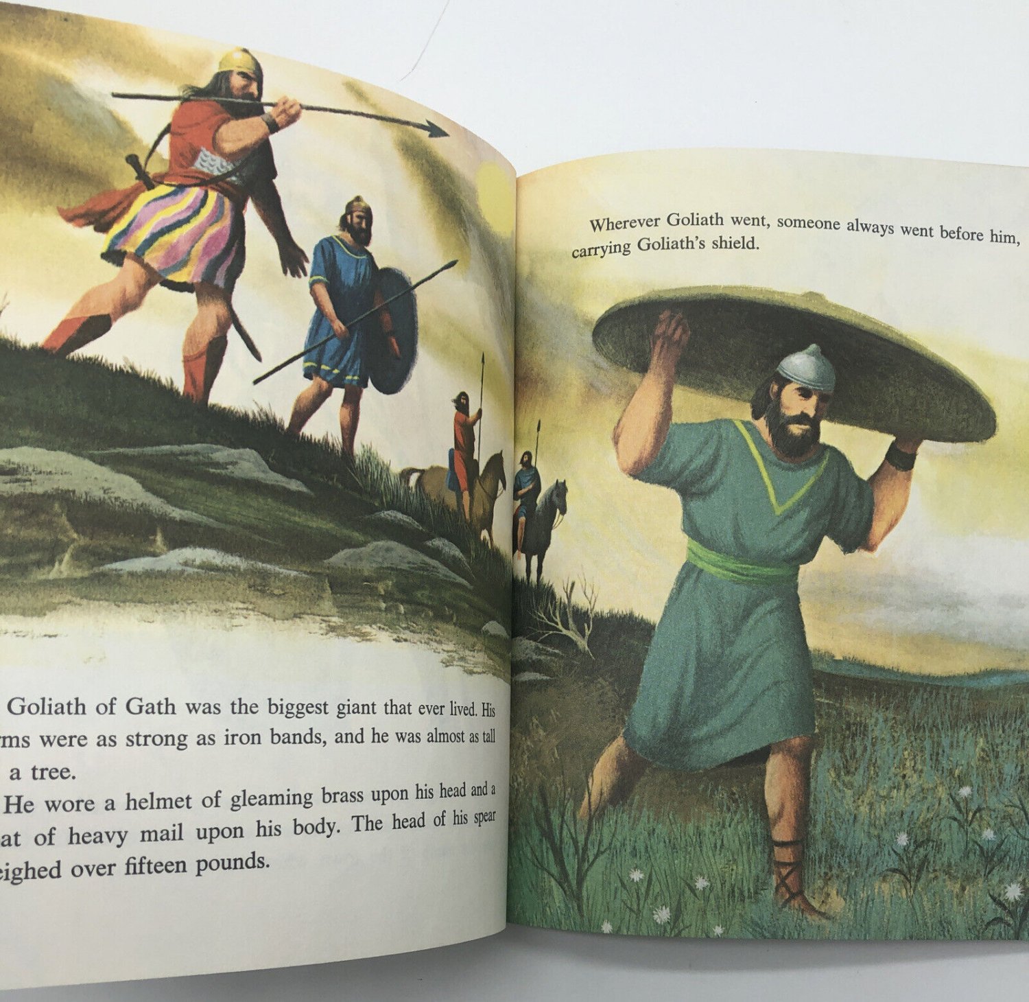 Little Golden Book "David And Goliath" Vintage 1974 Children's ...