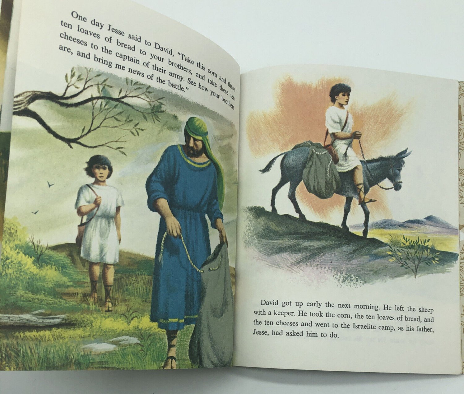 Little Golden Book "David And Goliath" Vintage 1974 Children's ...