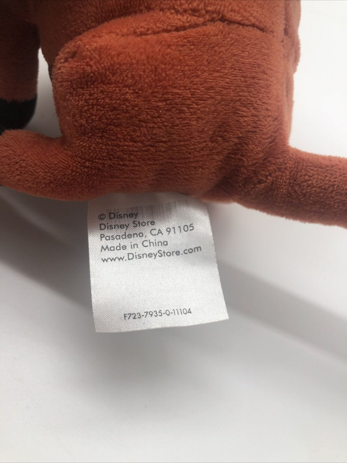 Disney Lion King PUMBAA eating Apple in mouth 8" Stuffed Plush Warthog ...