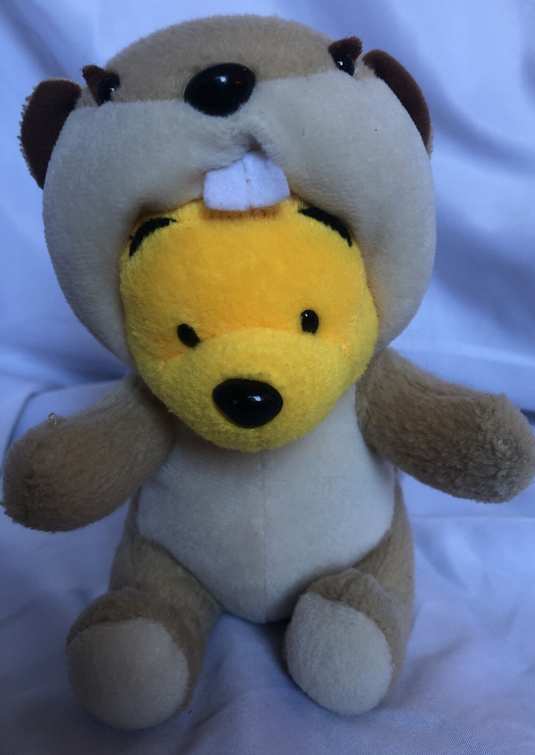 Winnie The Pooh In Meerkat Weasel Costume 8” Plush Stuffed Animal RARE