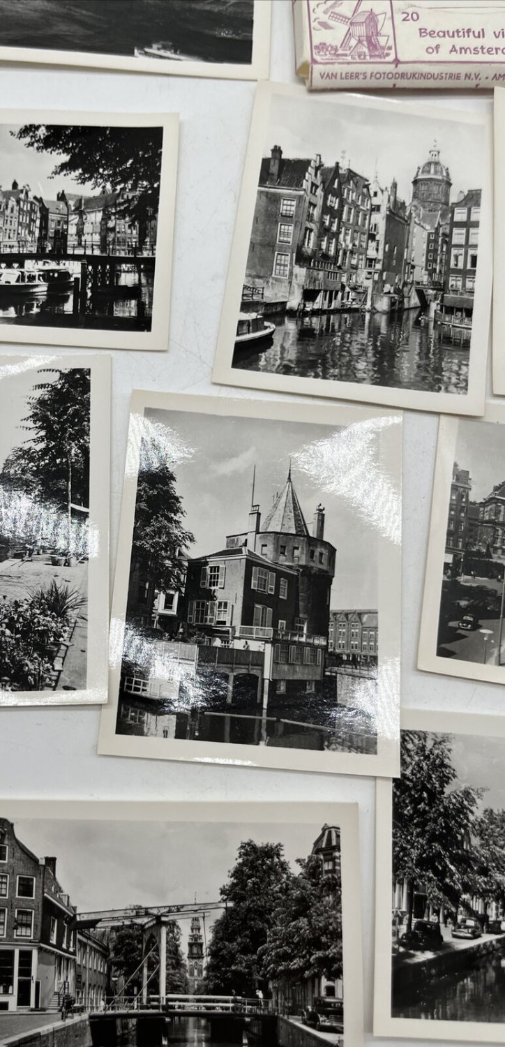 VINTAGE 1940s AMSTERDAM SOUVENIR FOLDER 20 Beautiful PHOTO Postcards