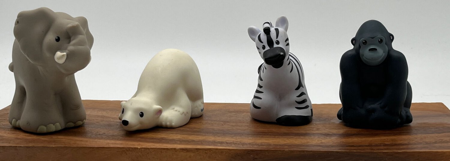 Fisher Price Little People Zoo Talkers Animal Figures Lot Of 4 Elephant ...