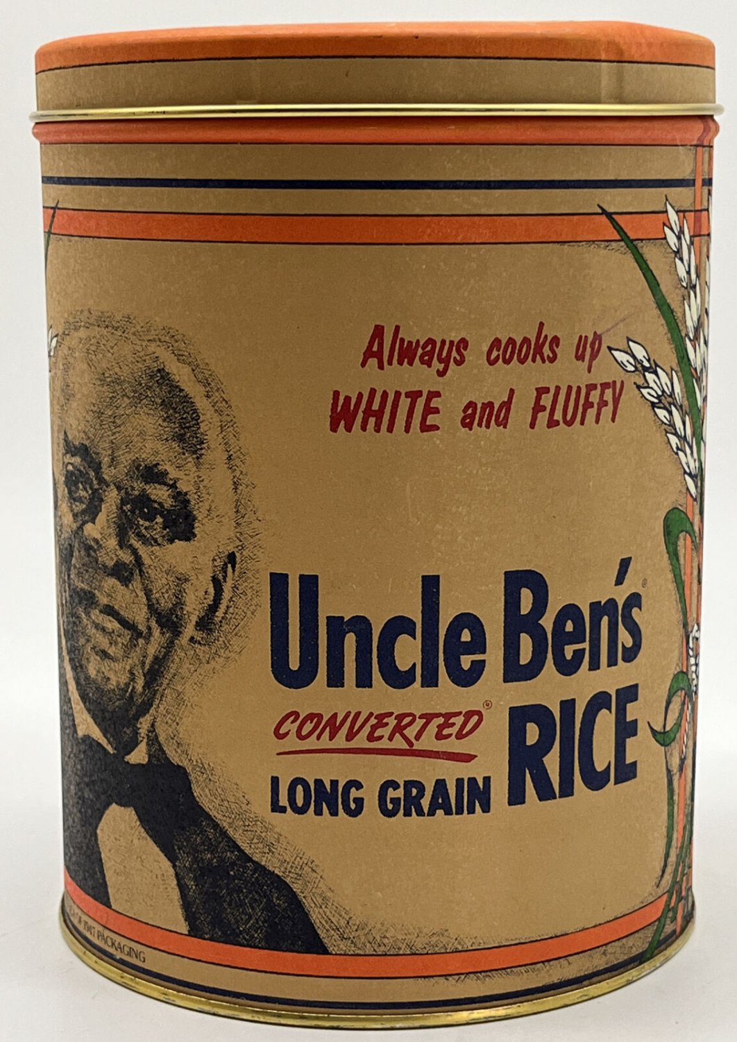 1985 Vintage ~ Uncle Ben's Converted Rice 1947 Replica Tin Container ...