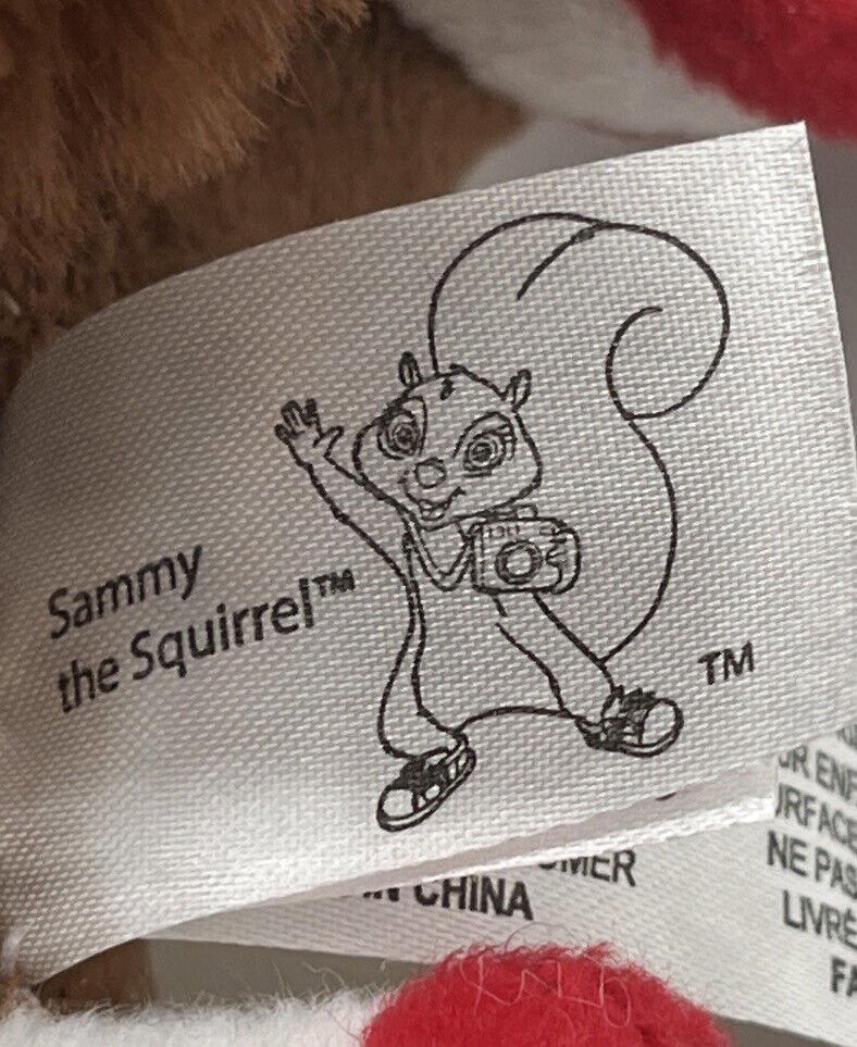 Sammy The Squirrel Souvenir Plush Great Wolf Lodge Camera Fiesta ...