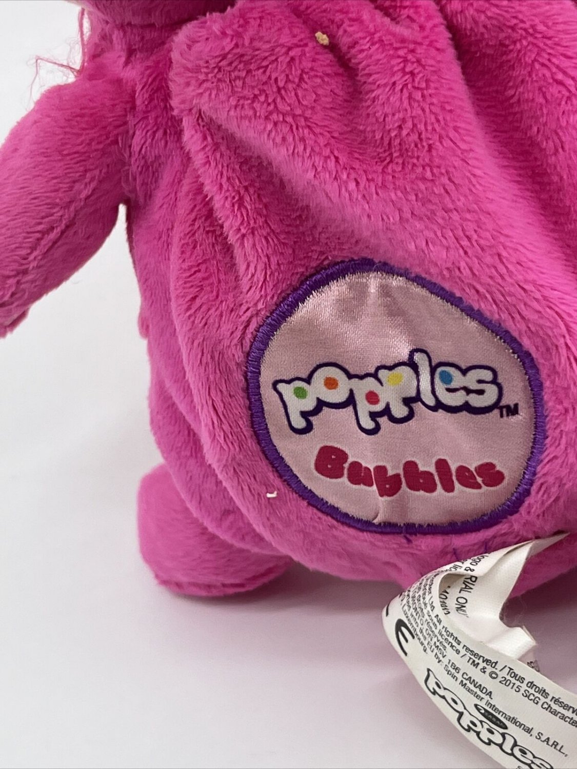 Spin Master 8" Popples Bubbles Pink Purple 2015 Plush