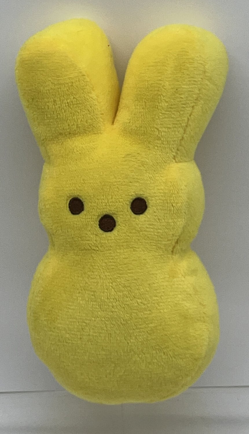 Peeps Plush 6" Yellow Bunny Rabbit Stuffed Animal Easter