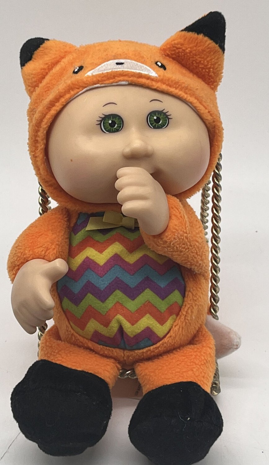 Cabbage Patch Kids Cuties 10" Doll Orange Rainbow Fox Thumb Sucker CPK