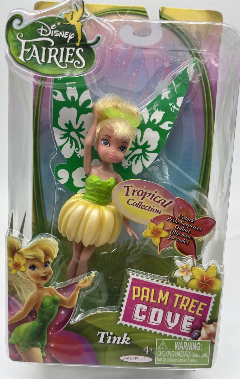 Tinkerbell DISNEY FAIRIES PALM TREE COVE TROPICAL COLLECTION banana skirt