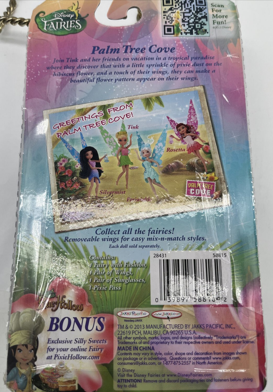 Tinkerbell DISNEY FAIRIES PALM TREE COVE TROPICAL COLLECTION banana skirt