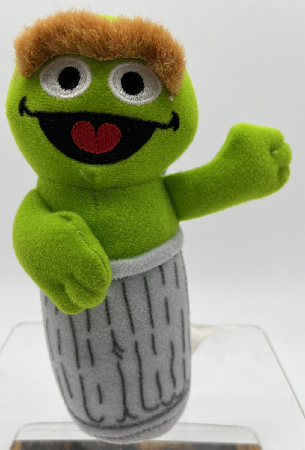 FISHER-PRICE SESAME STREET MATTEL 2007 OSCAR THE GROUCH PLUSH 6”