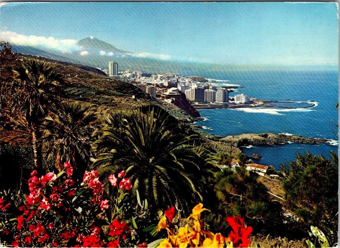 Tenerife Puerto de la Cruz Spain Vintage 1975 Posted Postcard