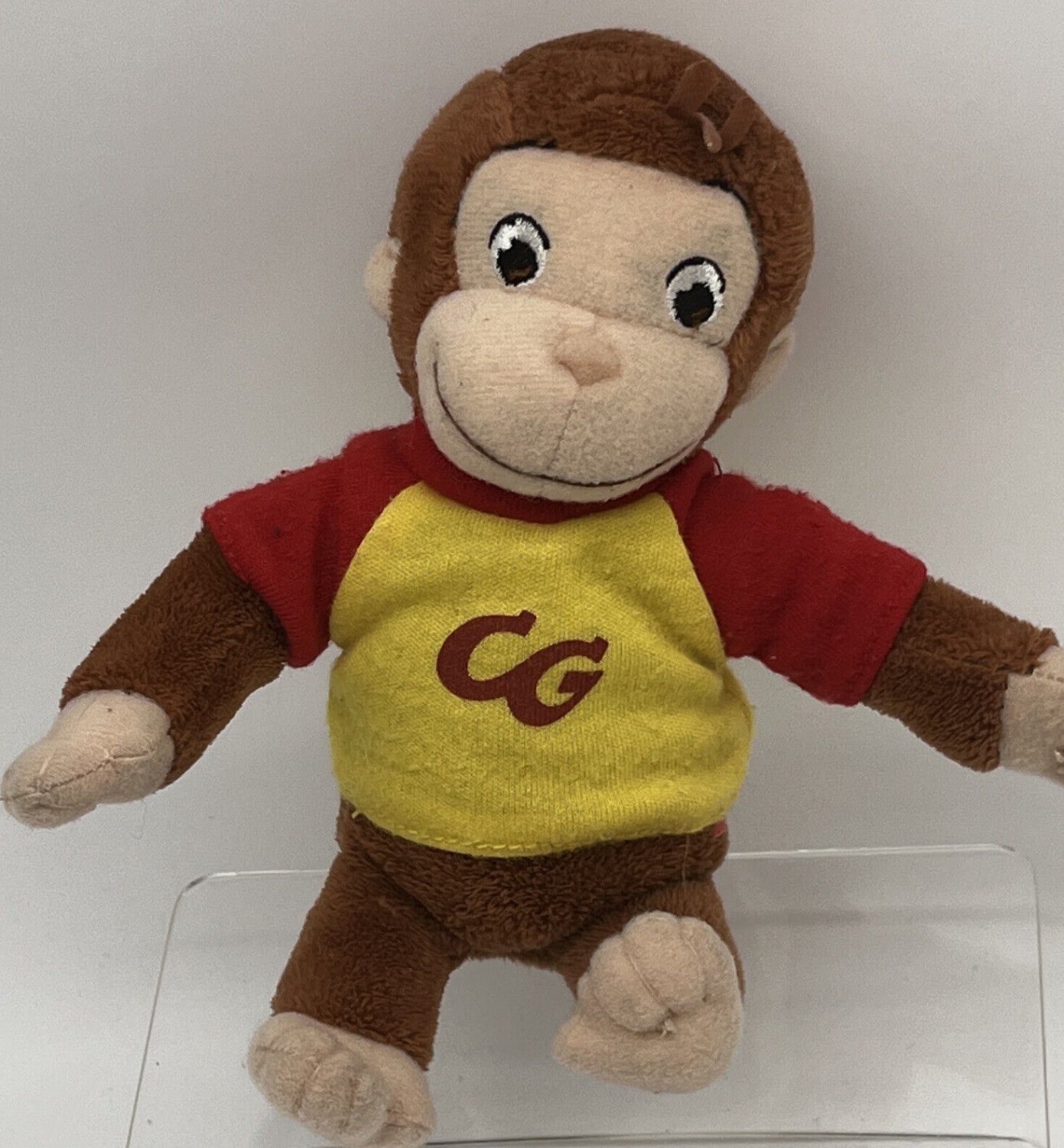 CURIOUS GEORGE Bean Bag Plush 2005 Marvel Toys Official Movie Merch 7”
