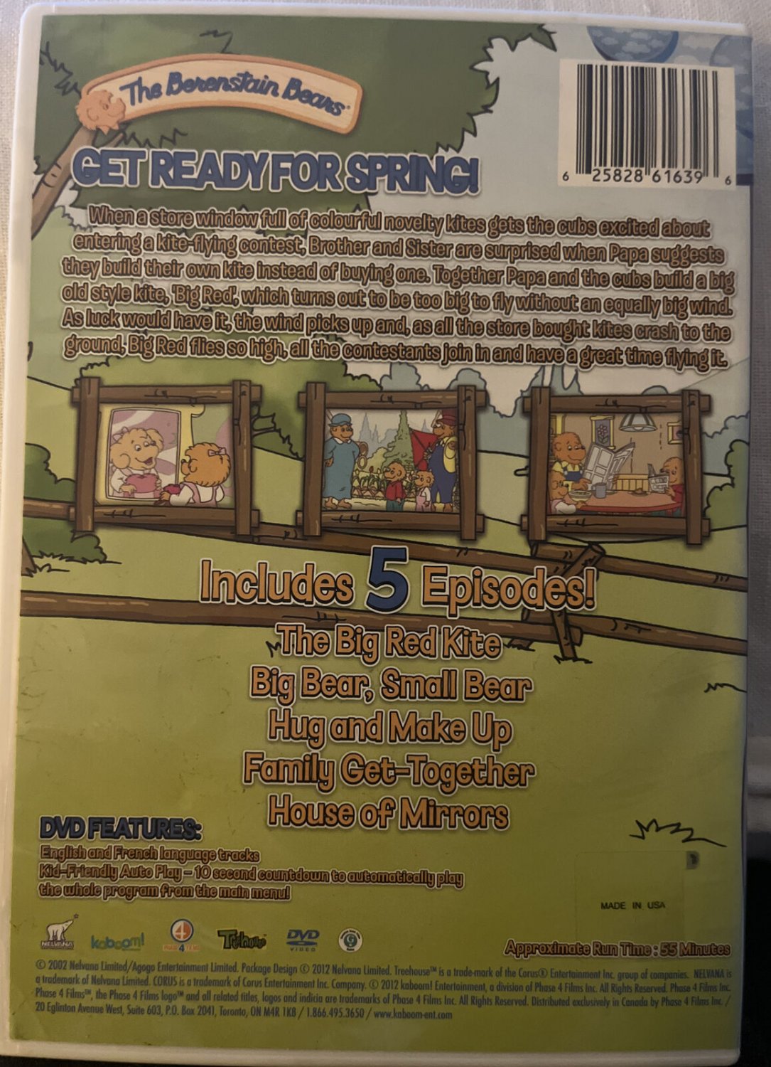 Treehouse Presents The Berenstain Bears Get Ready for Spring (DVD, 2013)