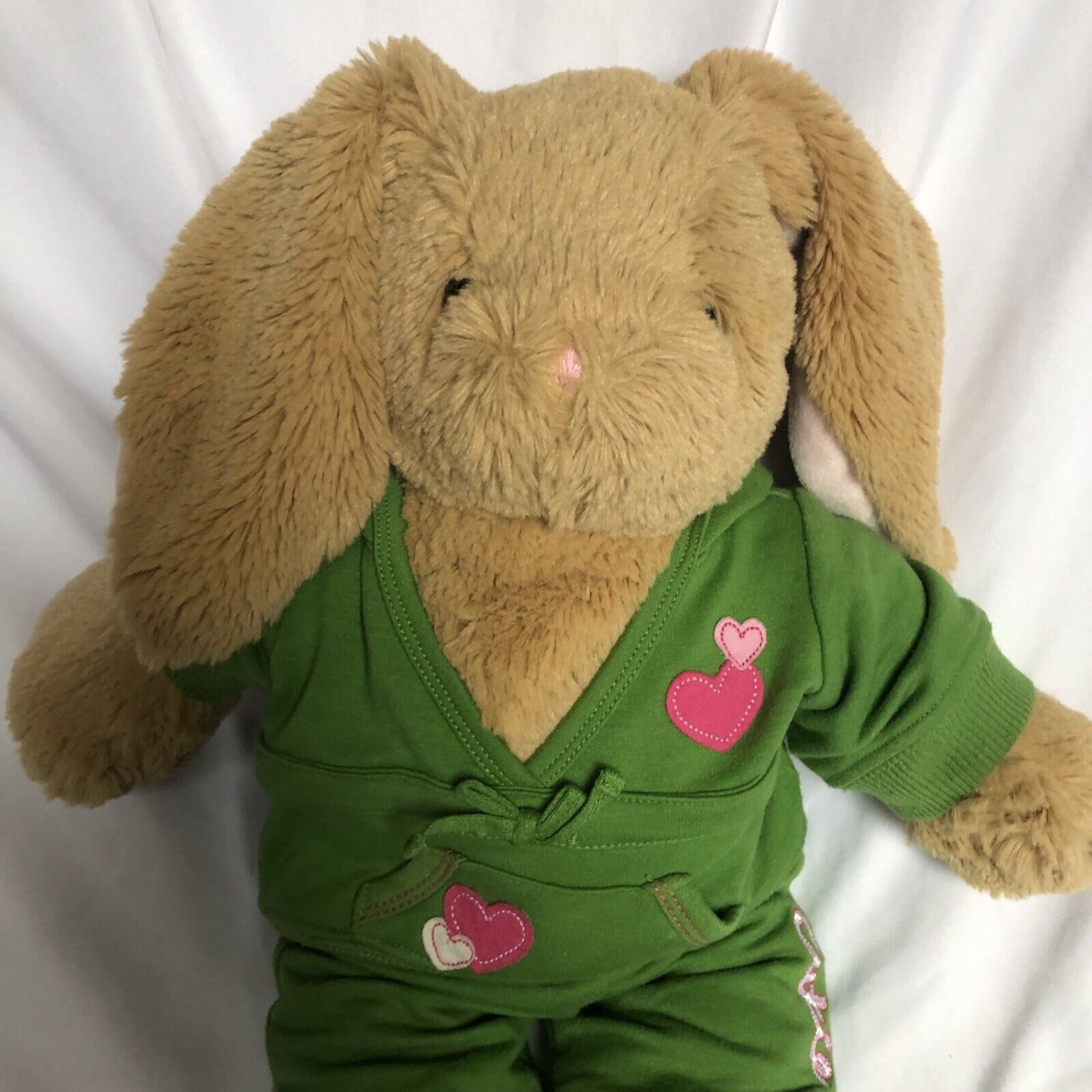 Build a Bear Bunny Rabbit 18" Plush With Voice Happy Birthday +Outfit