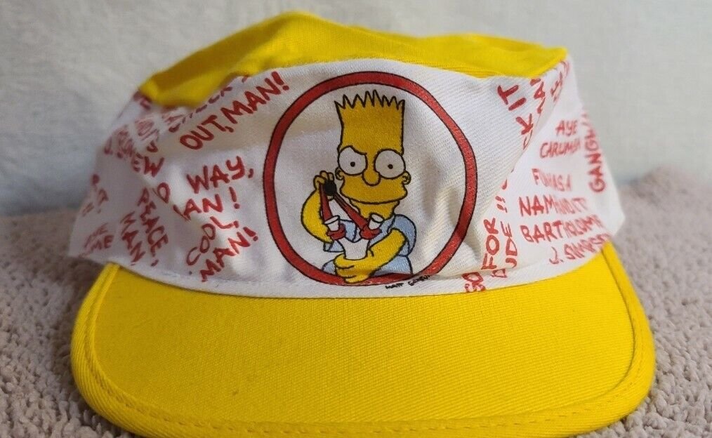 Vintage 1990s Bart Simpson Ball Cap *VERY RARE* FOR SIMPSONS COLLECTORS