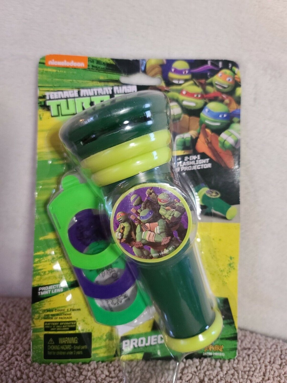 TEENAGE MUTANT NINJA TURTLES Projector Night Light - Nickelodeon - New