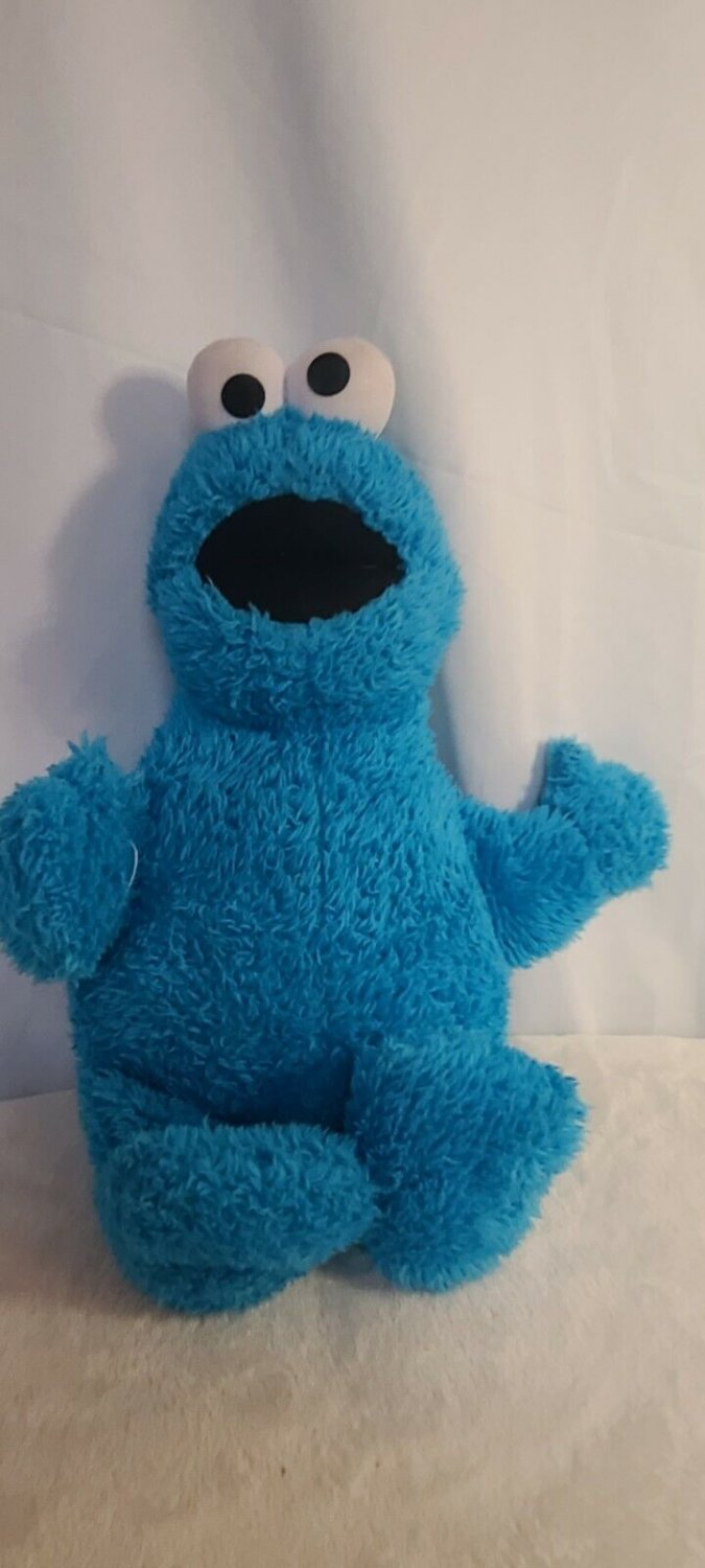 Sesame Street Cookie Monster Blue Plush Stuffed Animal Muppet Toy 11 ...