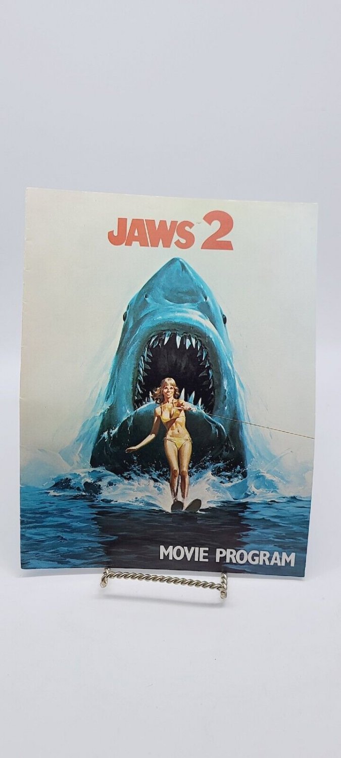 Vintage Jaws 2 Original Movie Premier Program Book * Scarce