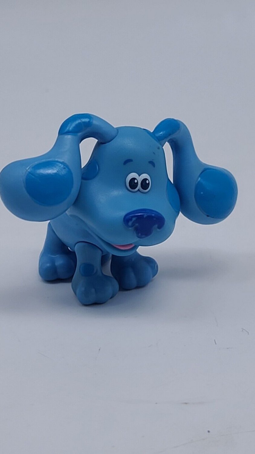 Viacom 2019 Blues Clues Blue Dog PVC Figure Nick Jr Cake Topper Toy 2.5"