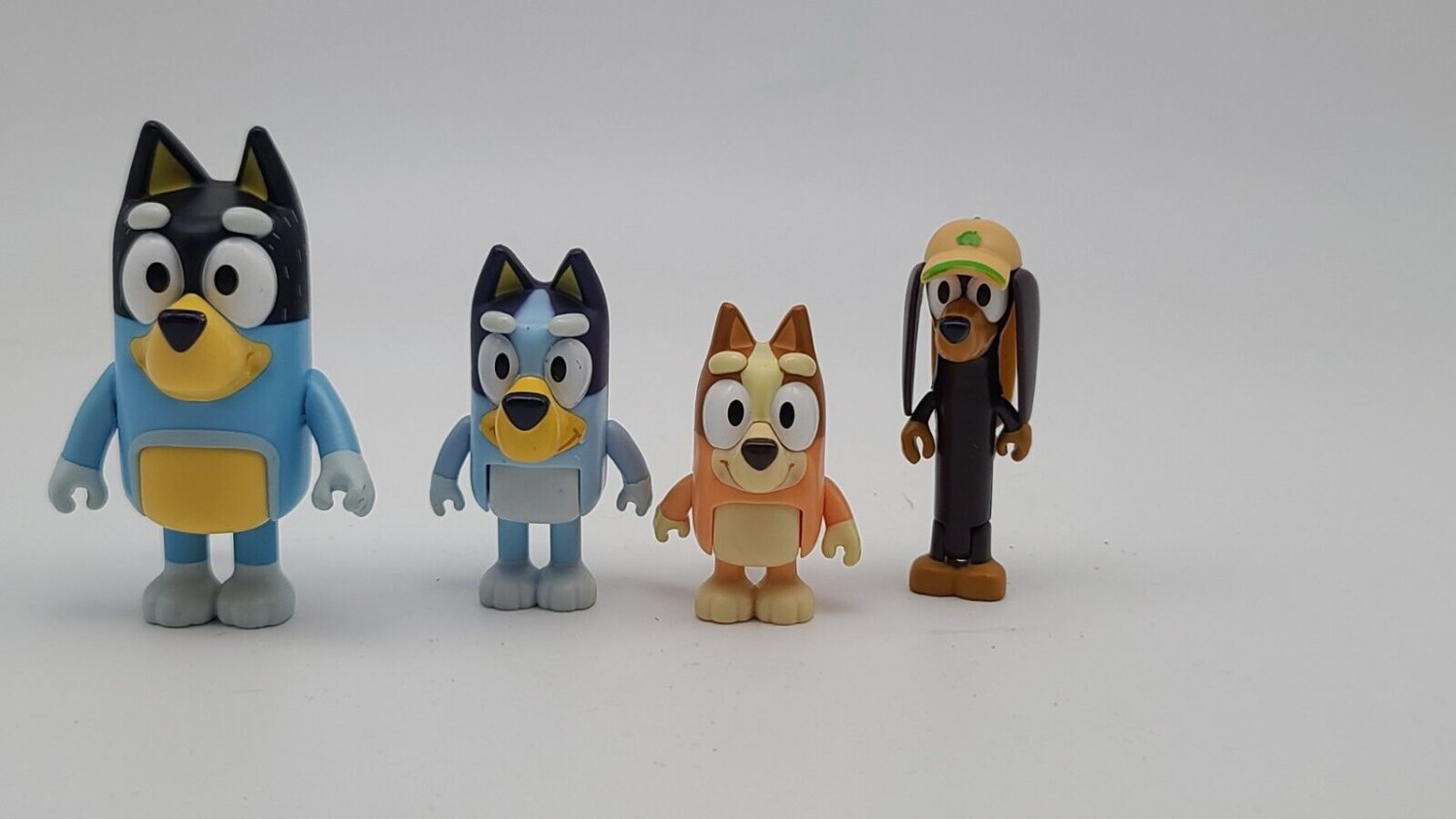 Lot of 4 Disney Bluey’s Family Figures: Bandit Bingo Bluey & Friend ...