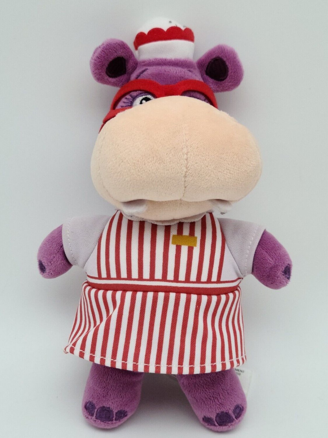 8" Disney DOC McSTUFFINS Purple Hippo HALLIE Stuffed Animal Nurse Plush Toy