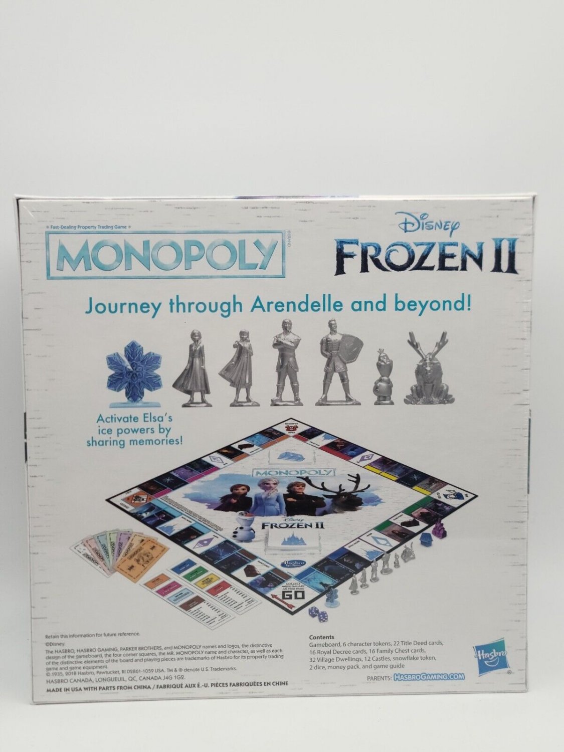 Disney Frozen 2 Hasbro Monopoly Board Game -- NEW SEALED