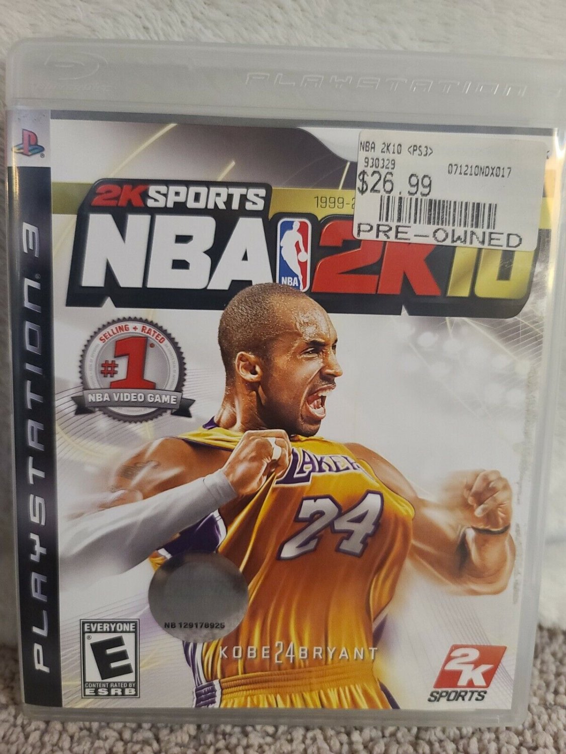 NBA 2K10 10th Anniversary 2K Sports Kobe Byrant Cover