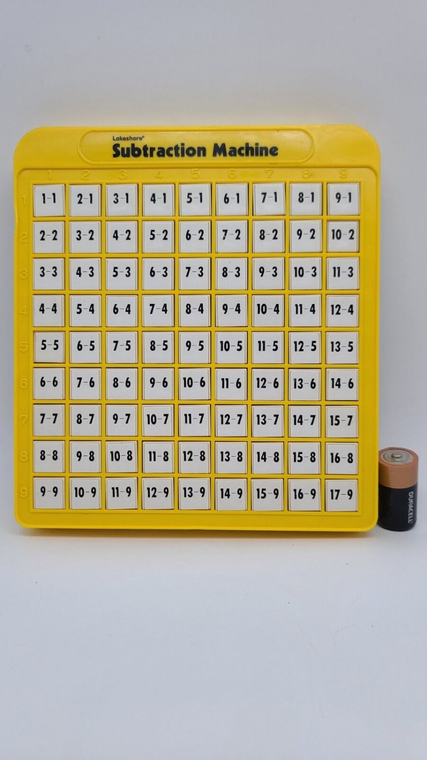 Lakeshore Learning Subtraction Math Machine Educational Aid Homeschool Toy