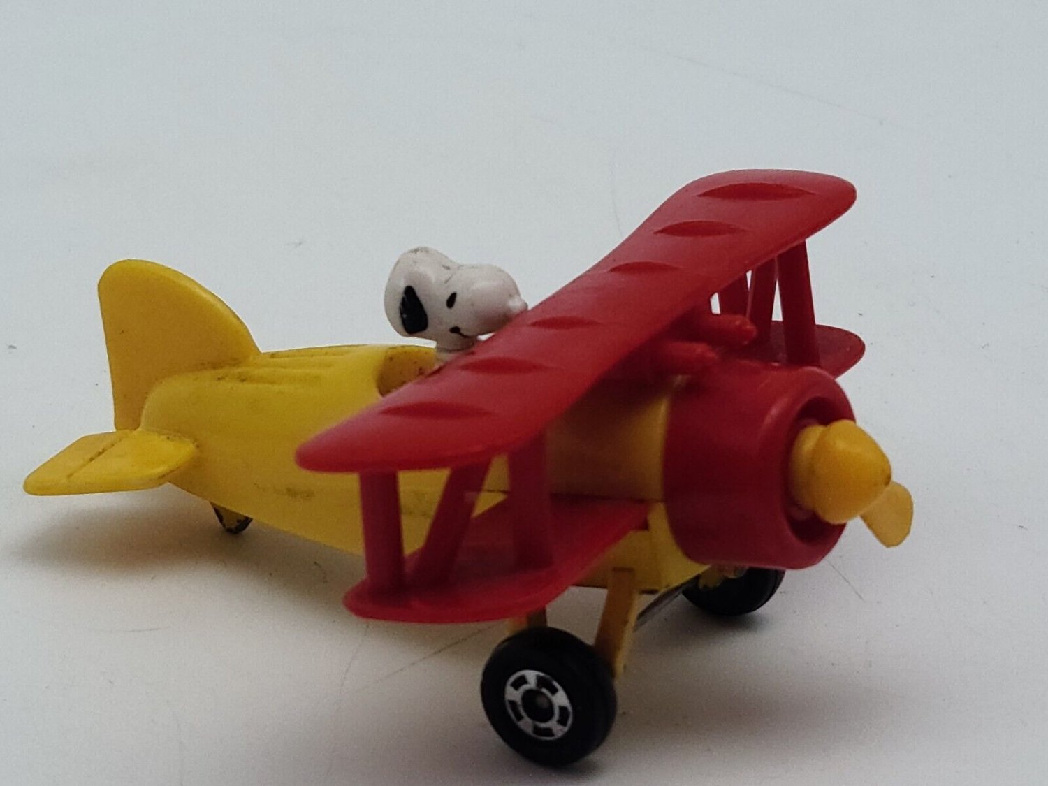 Snoopy Biplane Mini Die Cast Toy 1966 Made In Hong Kong