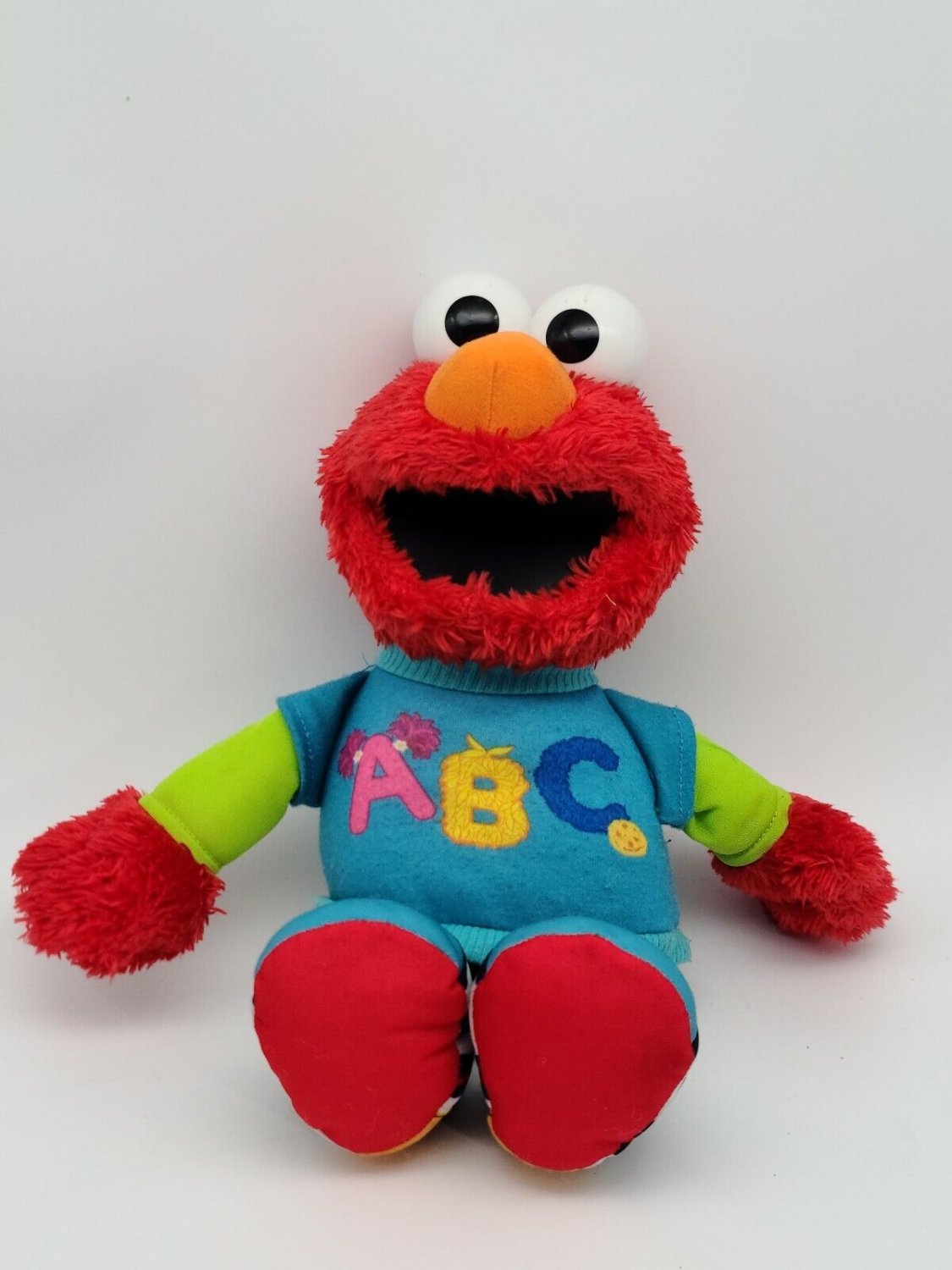 Sesame Street Talking ABC Elmo Alphabet Song Stuffed Animal Plush 12 ...