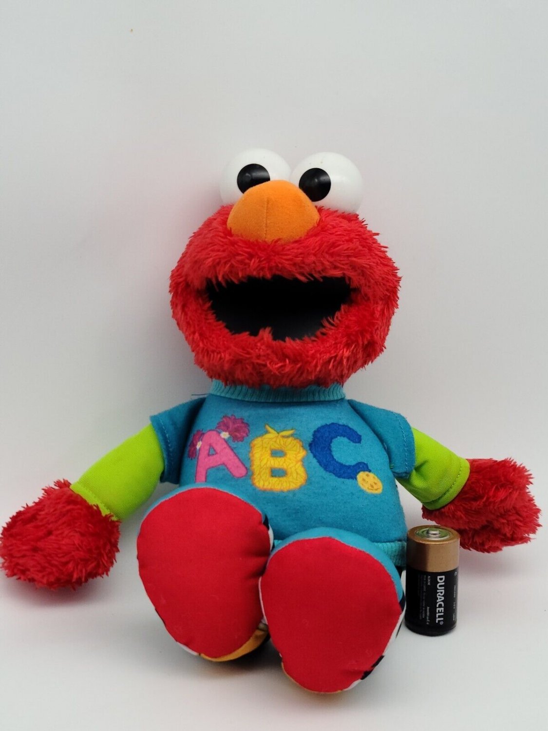 Sesame Street Talking ABC Elmo Alphabet Song Stuffed Animal Plush 12 ...