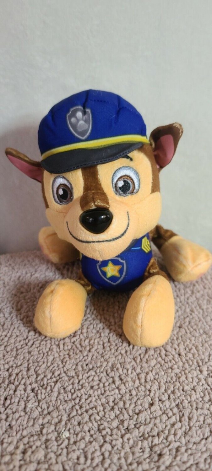 Nanco Nickelodeon Paw Patrol Chase Plush Toy 7” Nwt