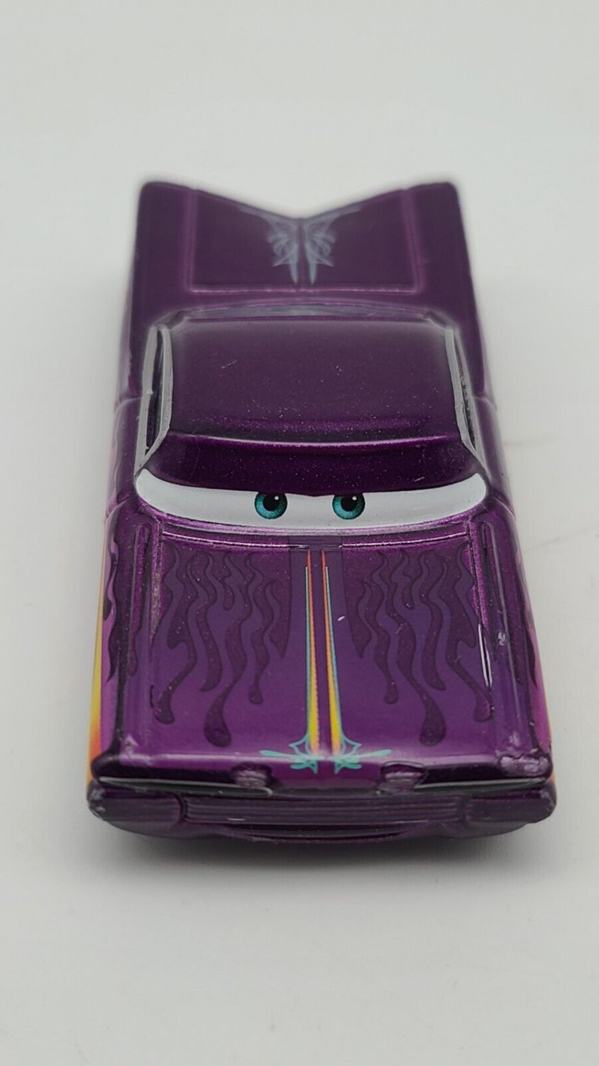 Disney Pixar Cars 1959 Chevy Impala Purple W/ Flames Ramone Die Cast 1: ...