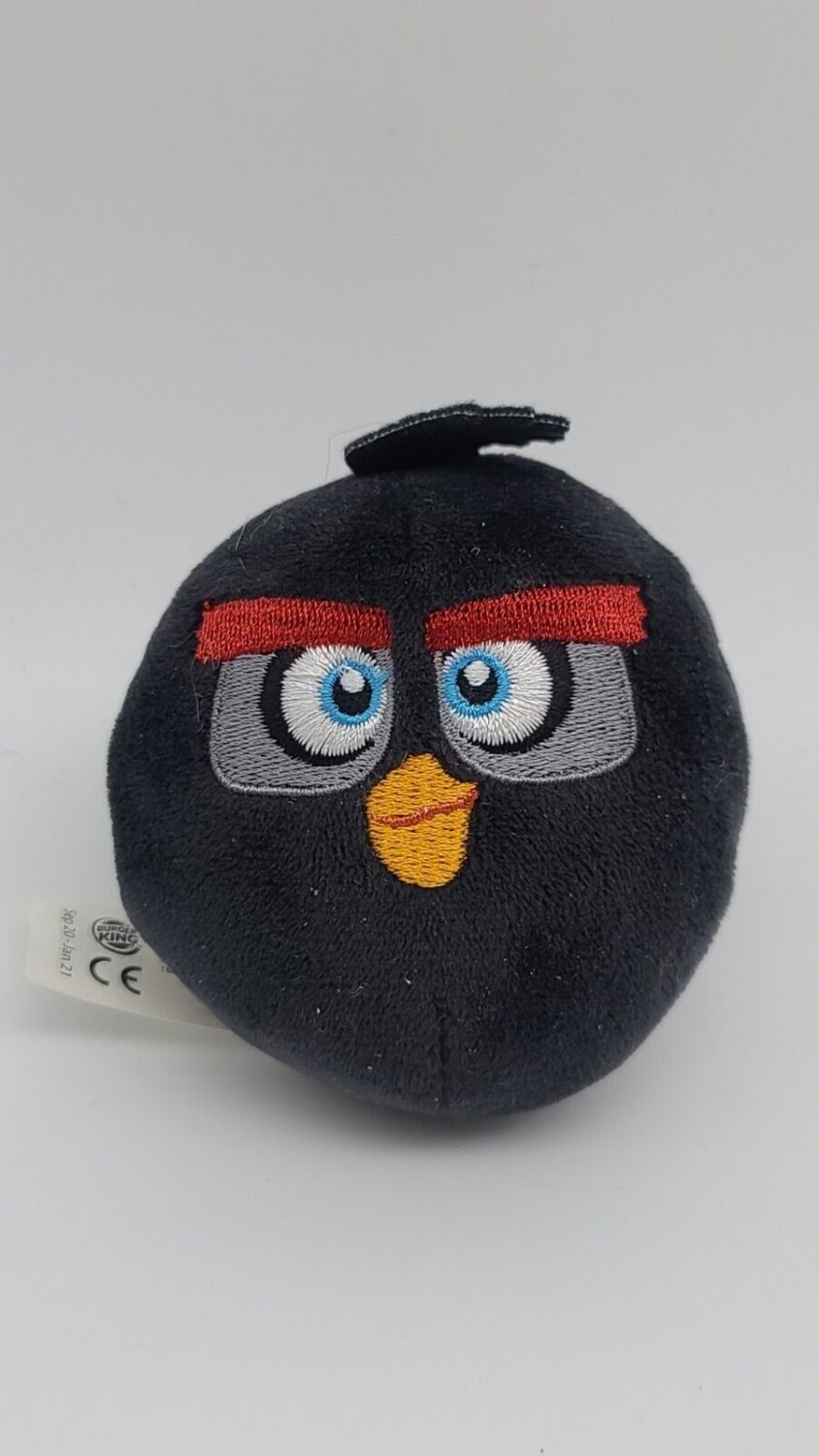 Angry Birds Bomb Black Bird Plush CLEAN