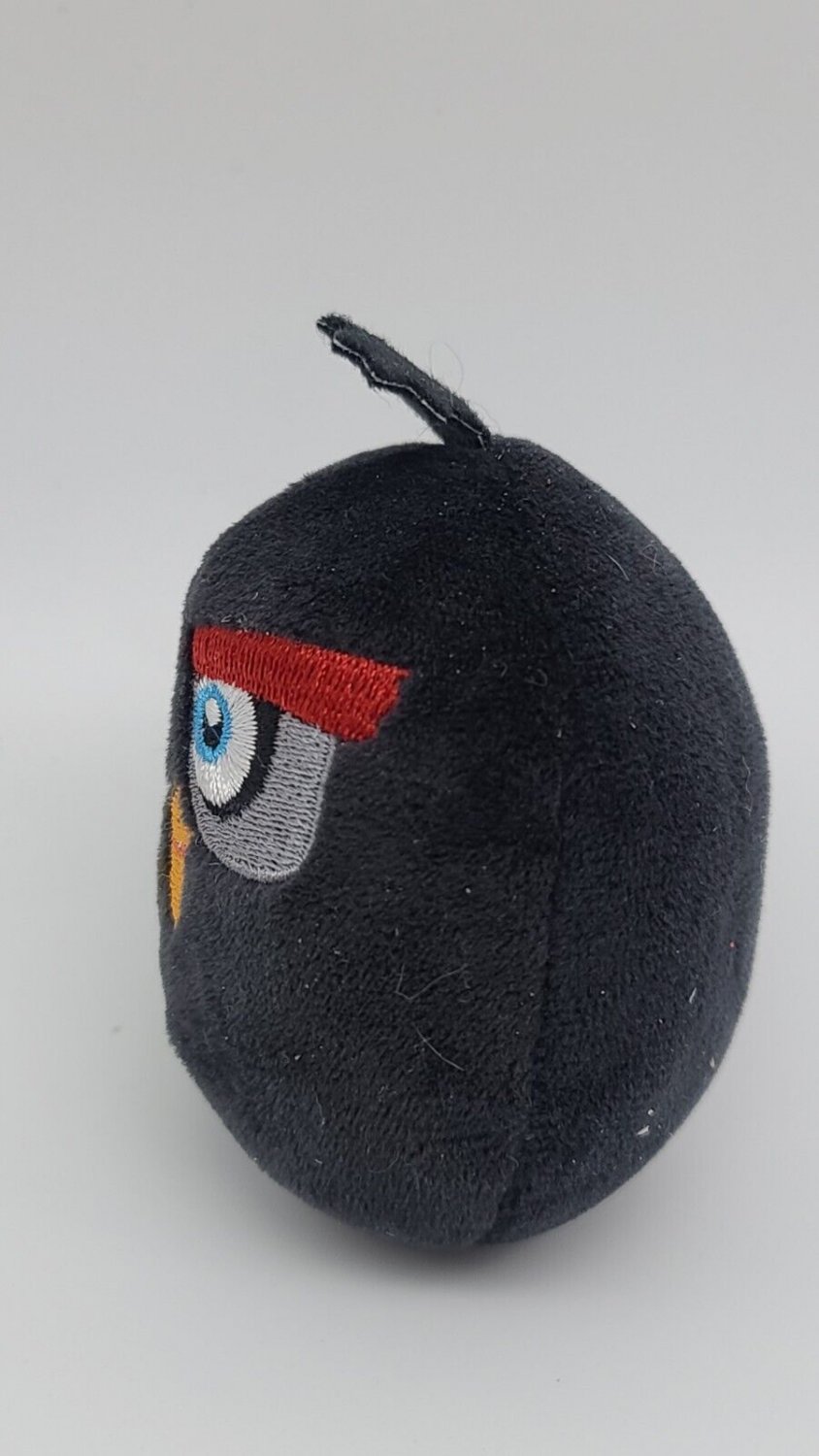 Angry Birds Bomb Black Bird Plush CLEAN