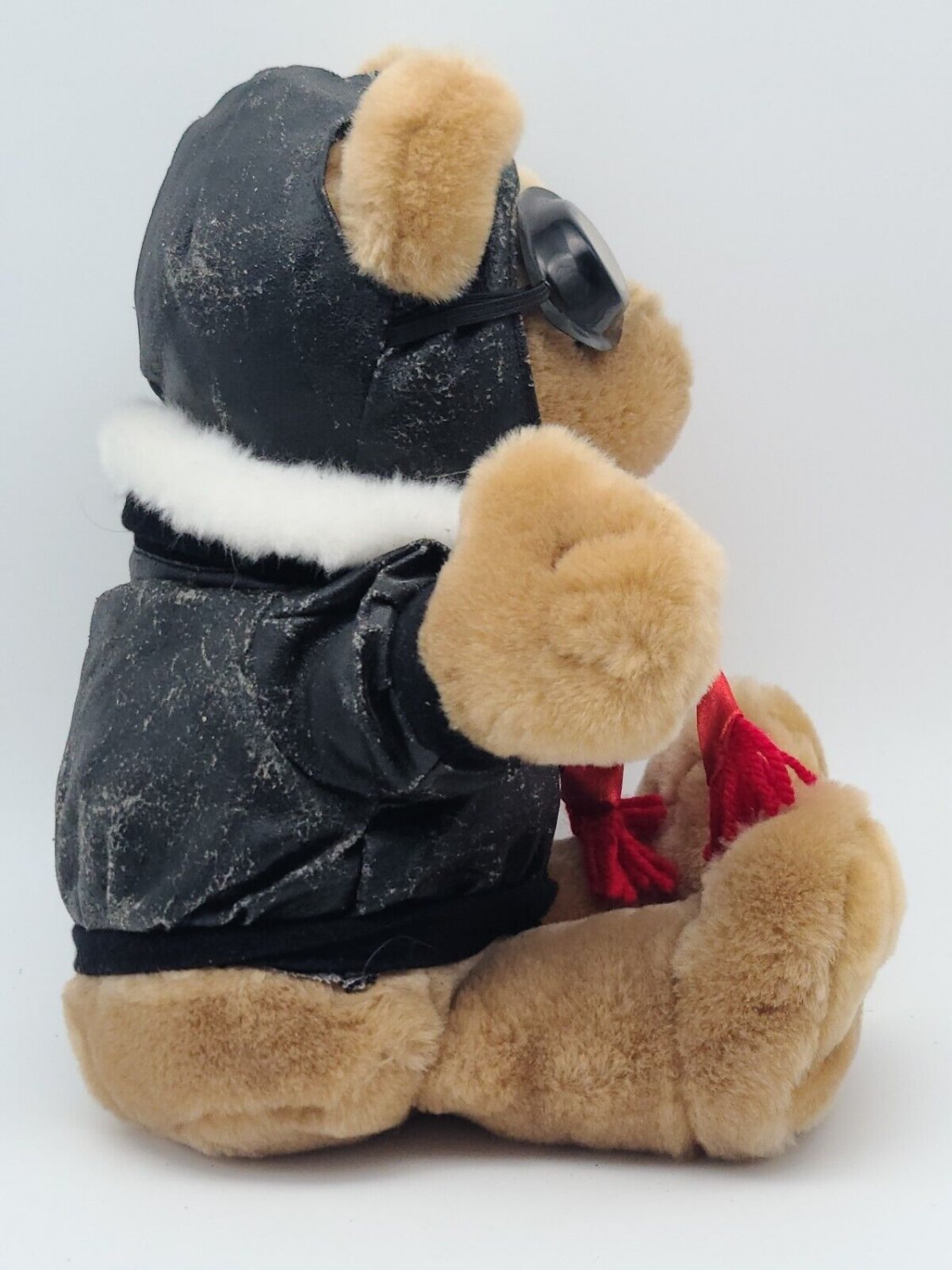 WH Smith Aviator Plush Bear Stuffed Animal Bomber Jacket, Hat and ...