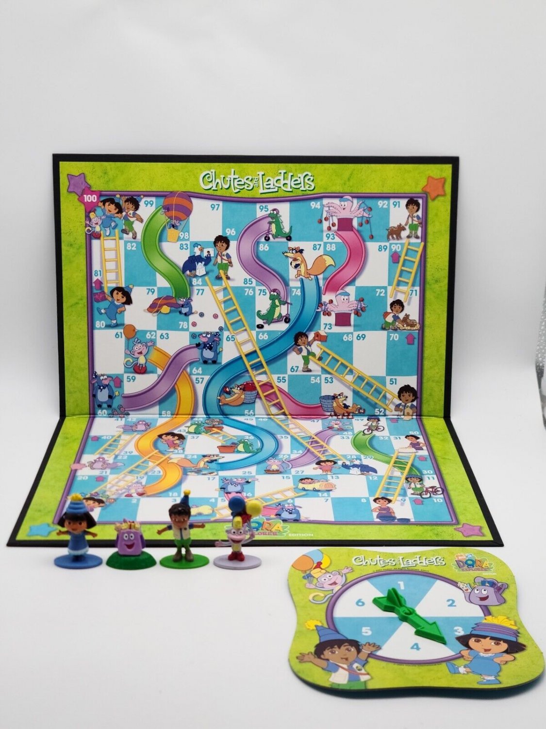Dora the Explorer Chutes and Ladders Children's Board Game 2005 COMPLETE