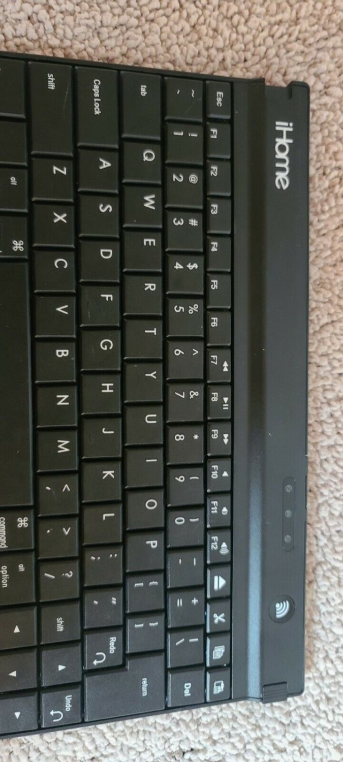 iHome Type Swivel Bluetooth Wireless Keyboard Model IH-IP2103N