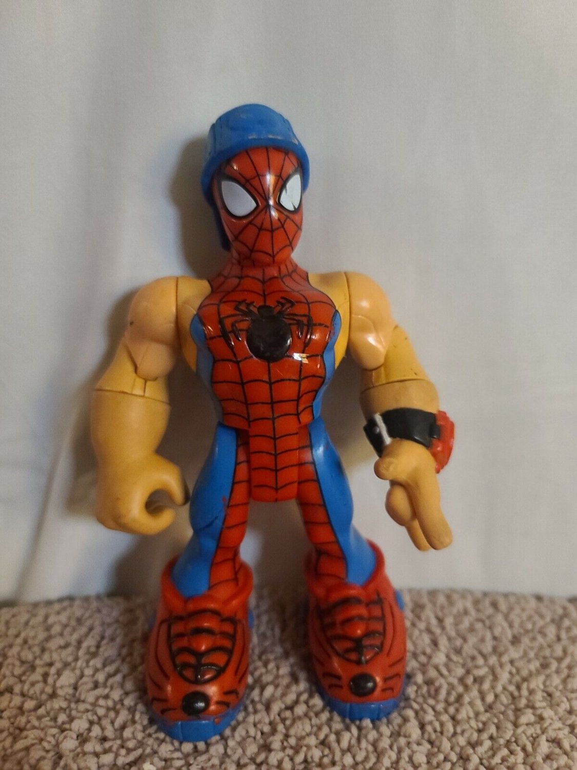 Spiderman Playskool Toy Figure Cap Watch Time Marvel Toybiz 2005
