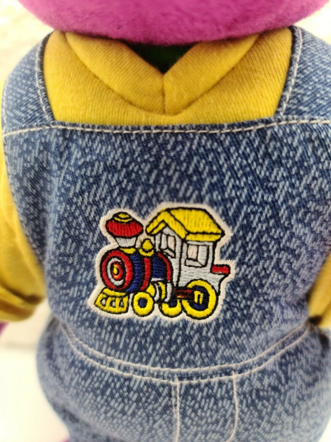 All Aboard Barney Plush Dinosaur Musical/ Talking/Moving Train ...