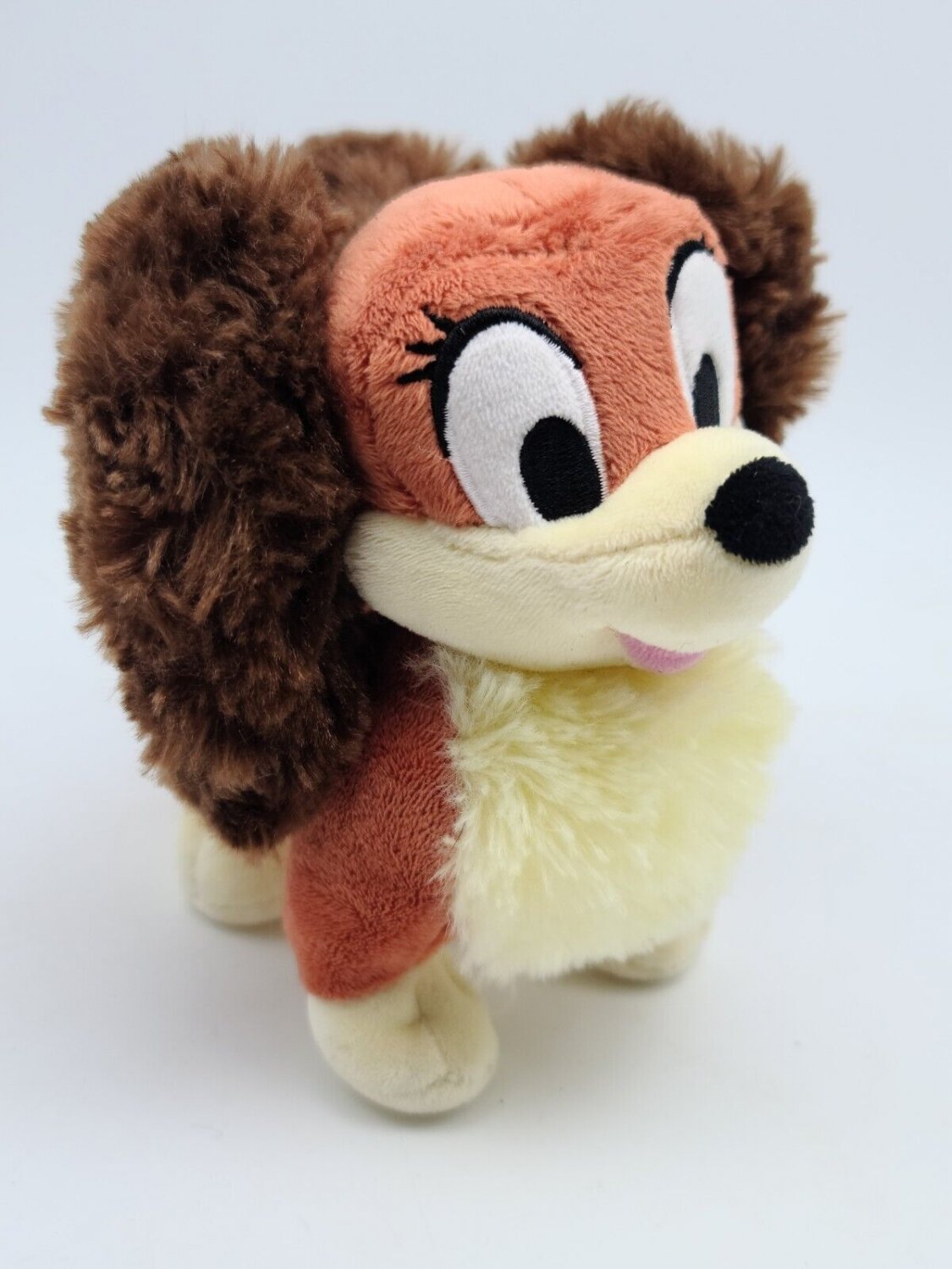 Disney Store Fifi Puppy Dog Plush Stuffed Animal 6" with Collar.