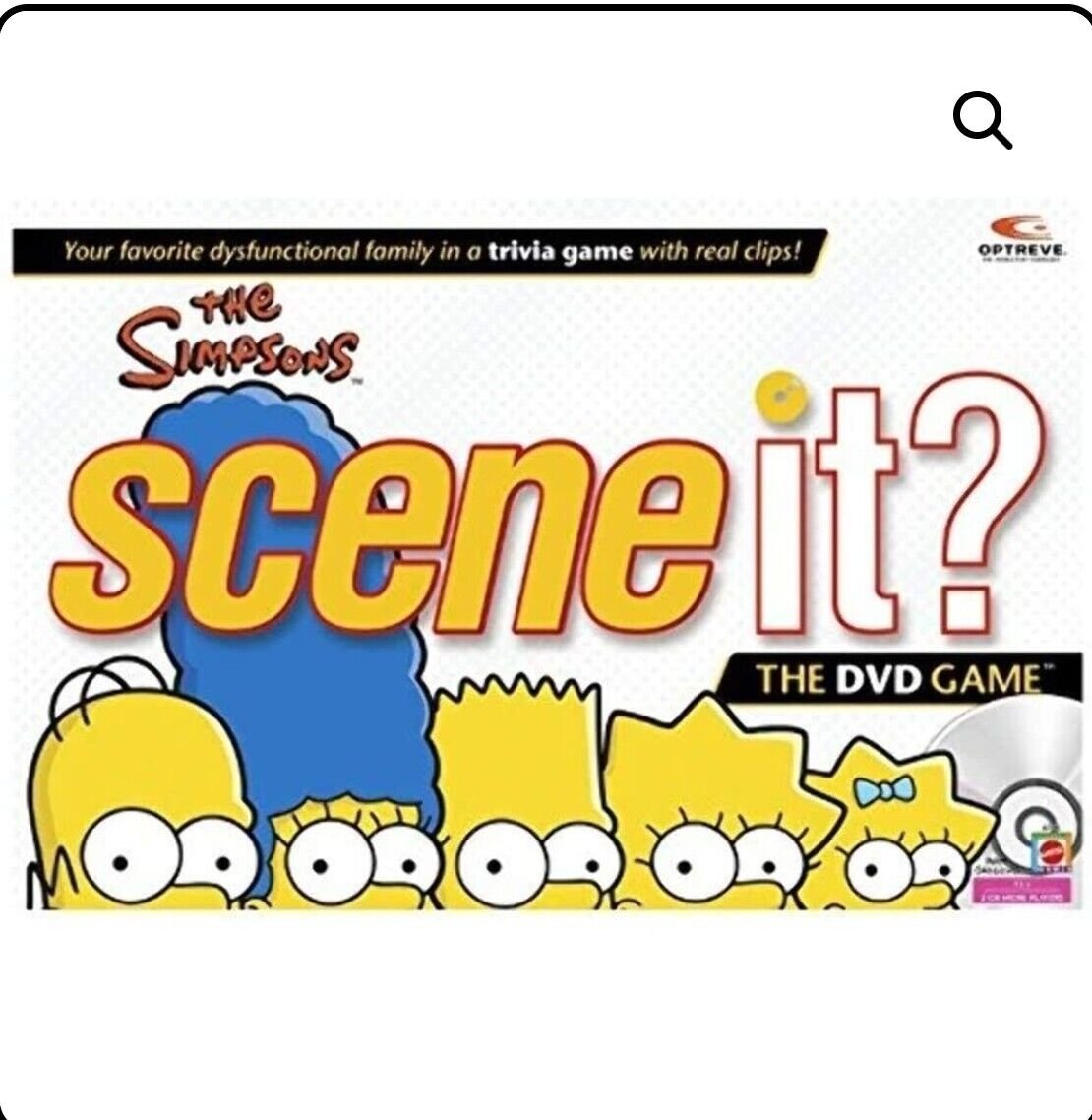 The Simpsons Scene It DELUXE Edition DVD Trivia Board Game