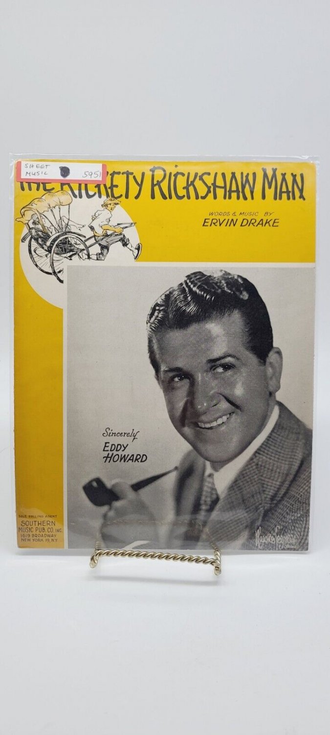 The Rickety Rickshaw Man - 1943 sheet music - Eddy Howard Cover Photo