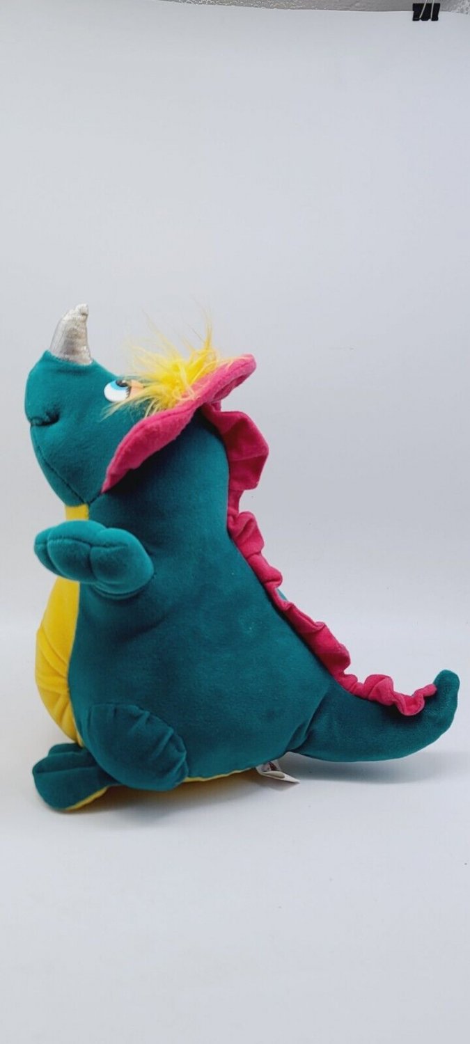 HTF Vintage Etone 1986 Green Stegosaurus Dinosaur Plush Stuffed Animal ...