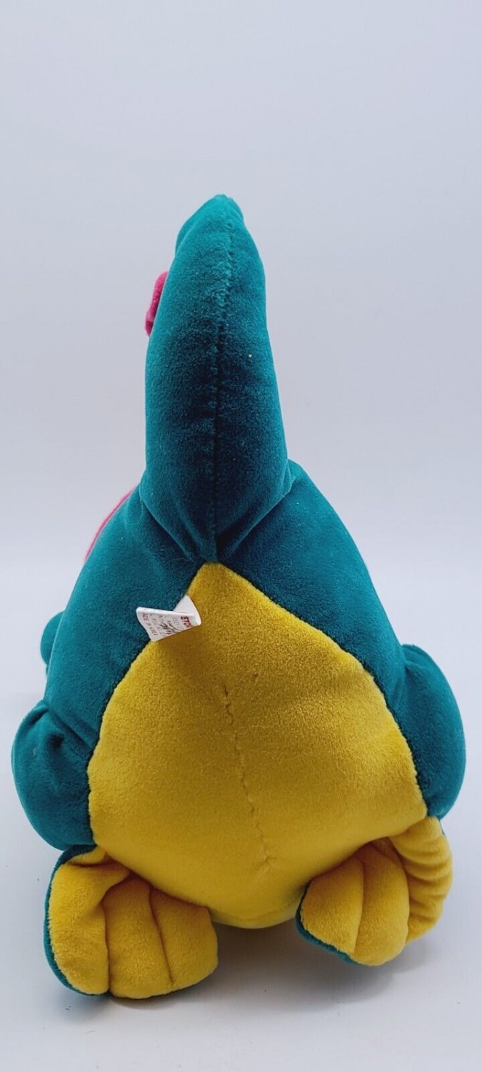 HTF Vintage Etone 1986 Green Stegosaurus Dinosaur Plush Stuffed Animal ...