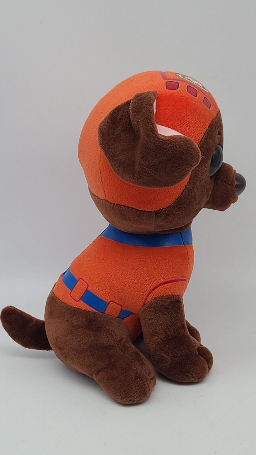 Ty Beanie Boos "Zuma" Plush Paw Patrol Orange Brown Dog 2018 Plush 10” NWT