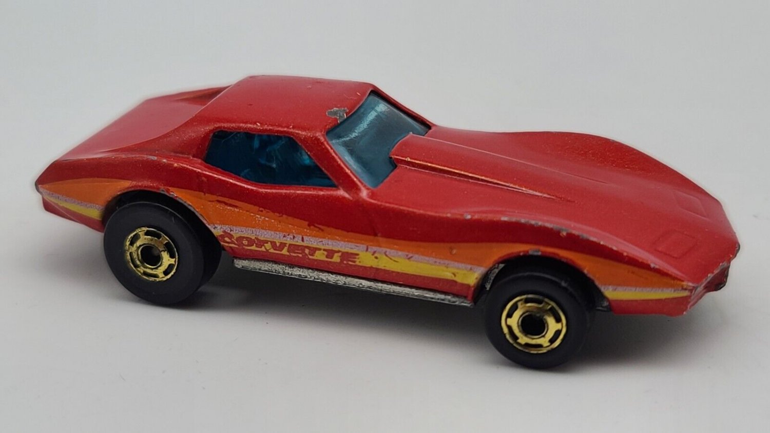 Vintage Hot Wheels 1980 Corvette Stingray Gold Rims Hong Kong Rare